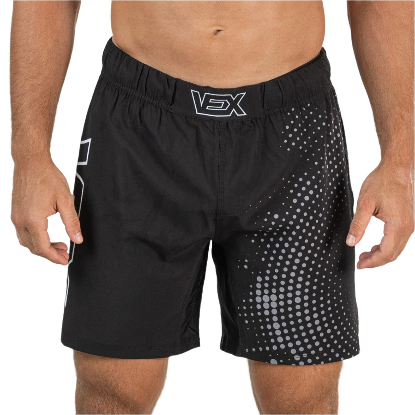 MIRAGE (BLACK) MMA SHORTS – VEX MMA
